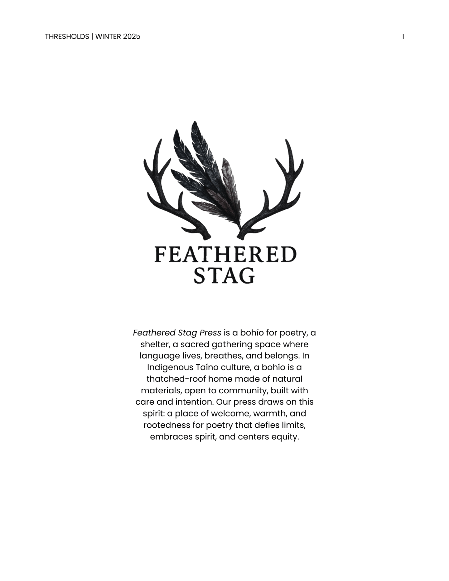 Magazine – Feathered Stag Press